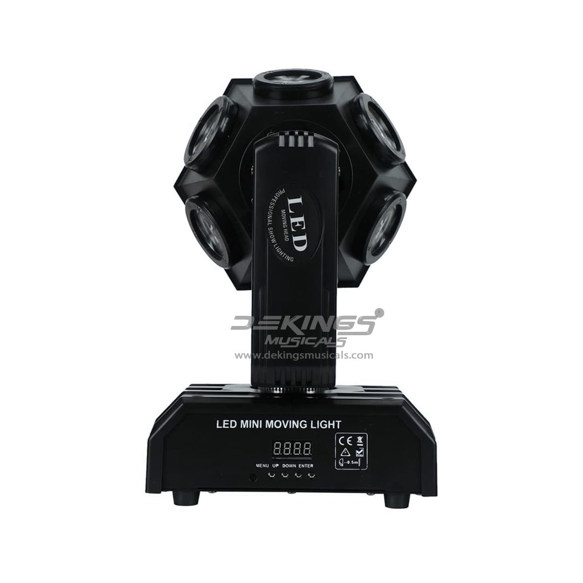 12-Eyes Moving Head LED Stage Light – RGB Beam Effect Light - Dekings ...