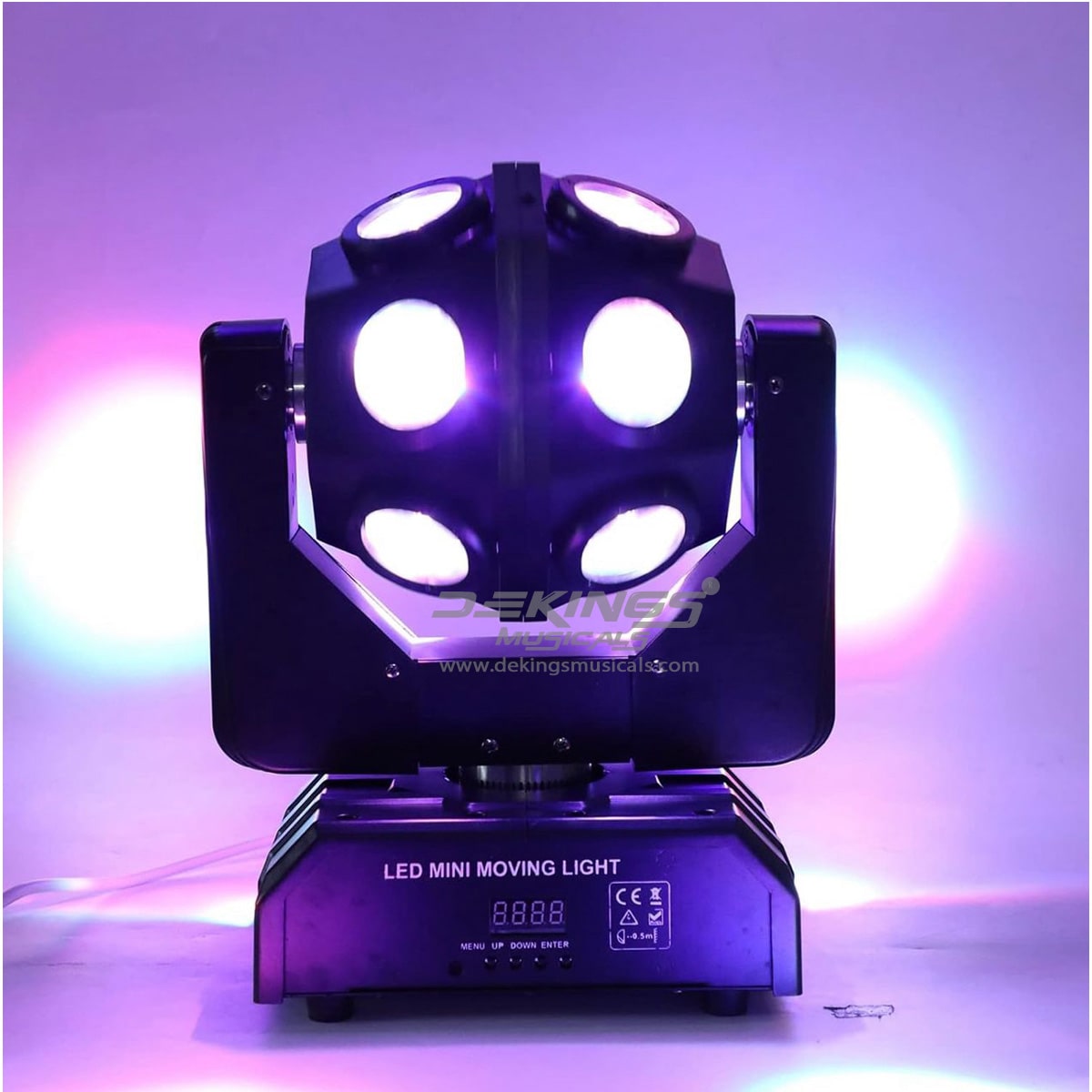 12-Eyes Moving Head LED Stage Light – RGB Beam Effect Light - Dekings ...